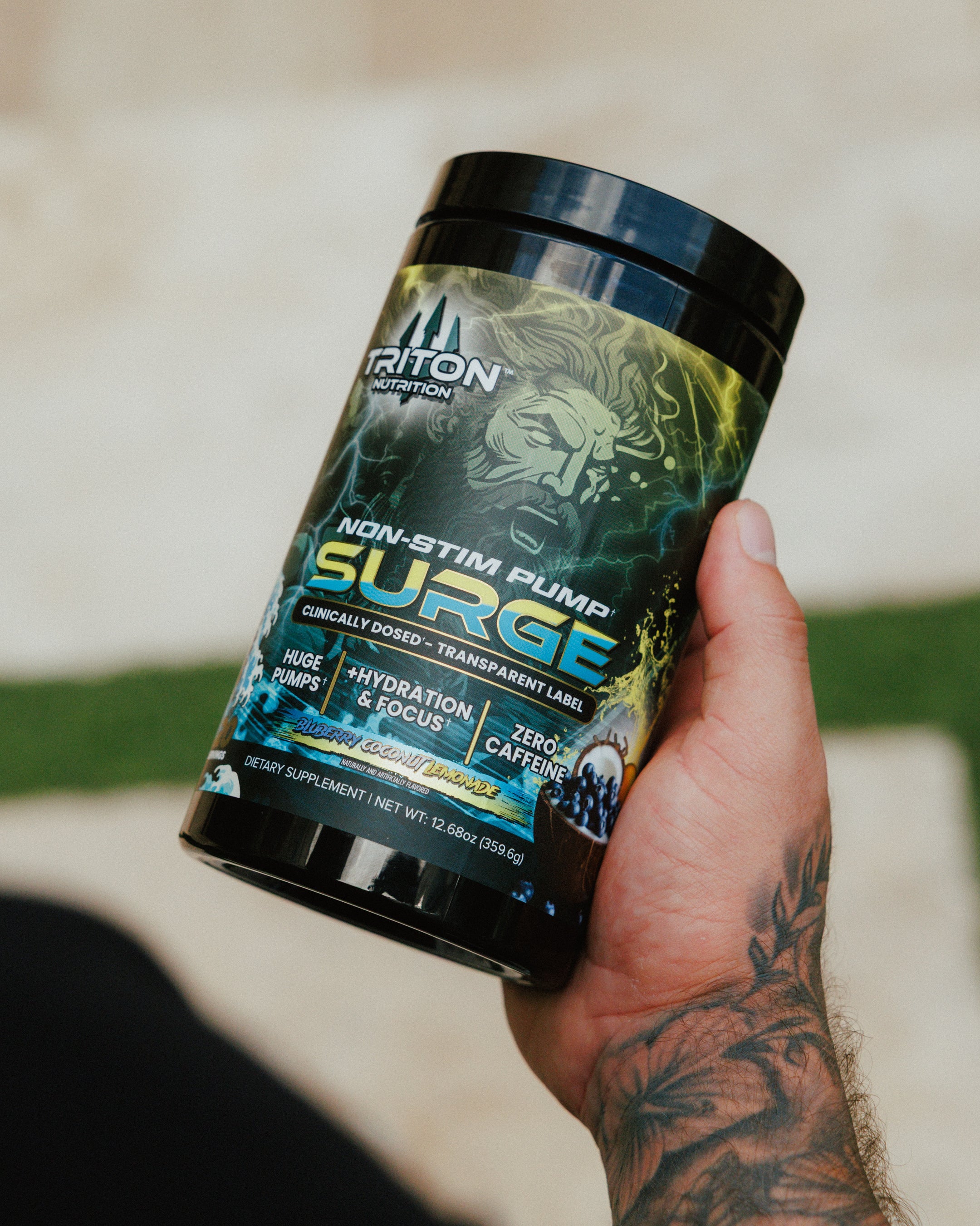 SURGE - Premium Non Stim Pre/Pump - Blueberry Coconut Lemonade – Triton ...