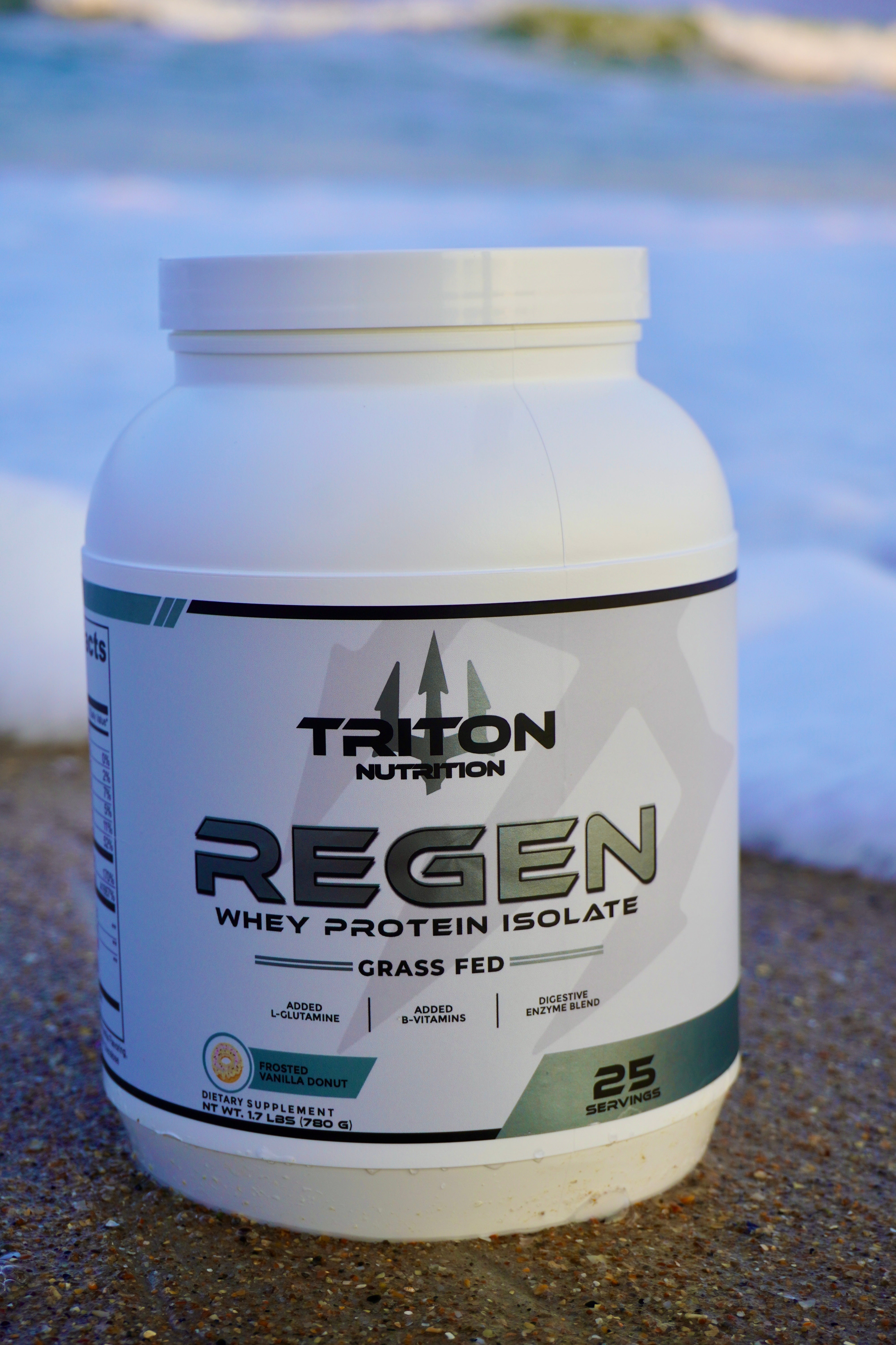 REGEN - Premium Grass-Fed Whey Protein - Frosted Vanilla Donut – Triton ...