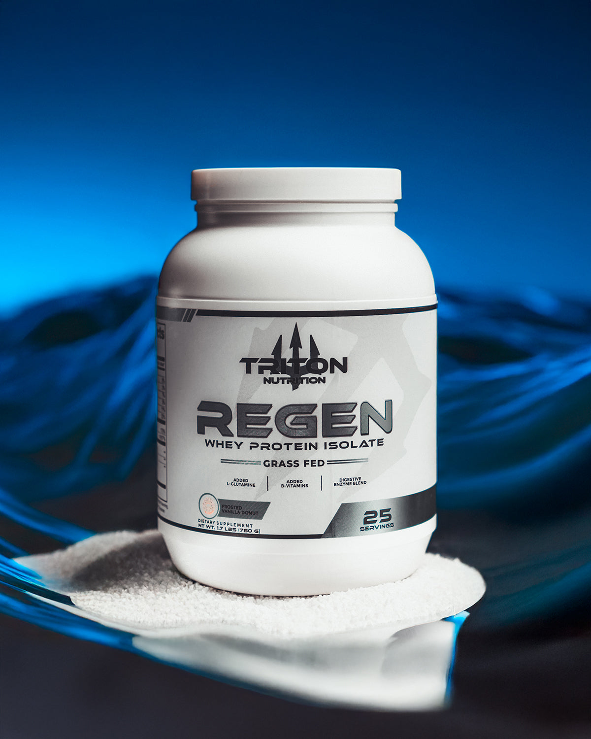 REGEN - Premium Grass-Fed Whey Protein - Frosted Vanilla Donut – Triton ...
